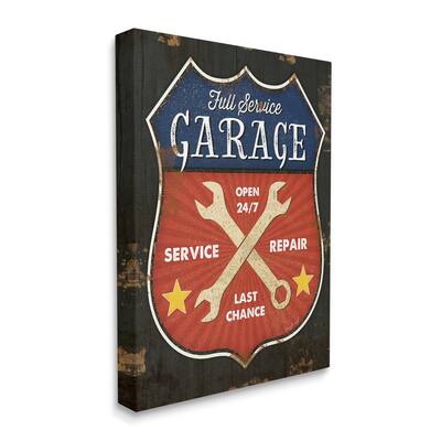 Stupell Industries Full Service Garage Sign Rustic Americana Highway ...