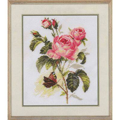 Alisa Rose And Butterfly Cross Stitch Kit | Michaels