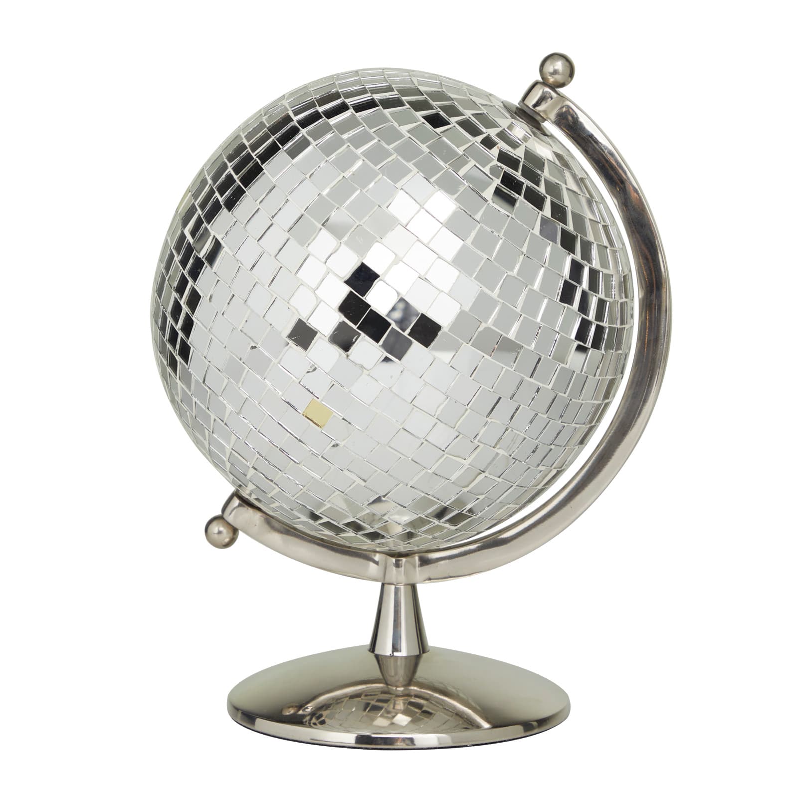 12" The Novogratz Silver Stainless Steel Disco Ball Style Globe | Michaels