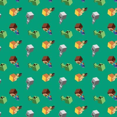 Mojang Minecraft Day Mobs Cotton Fabric | Michaels