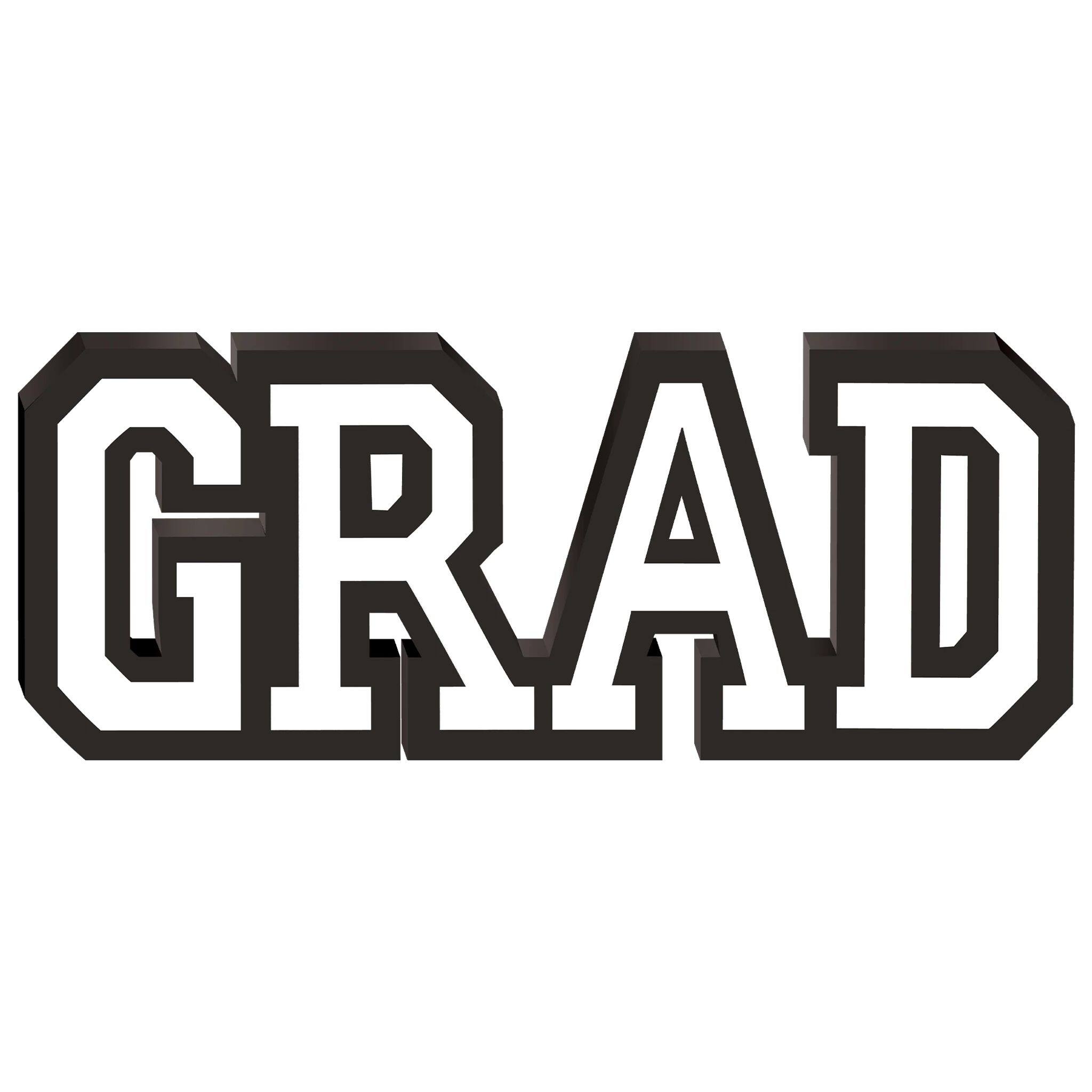 13" Black & White Grad Standing Sign | Michaels