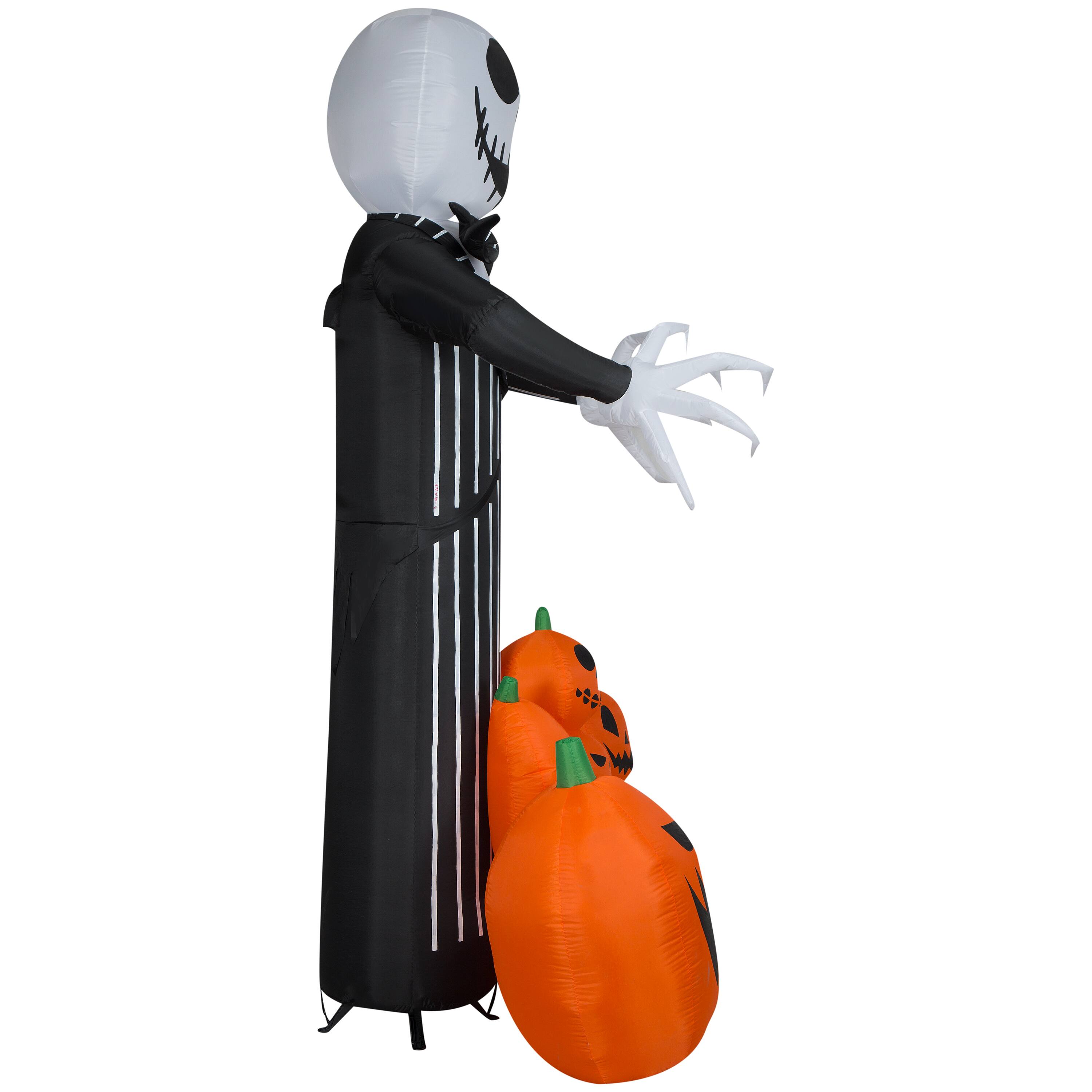 9ft. Airblown® Inflatable Halloween Jack Skellington with Jack-O ...