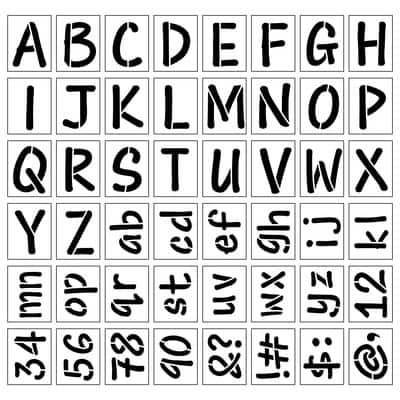 4.5" Alphabet Stencils by Craft Smart® | Michaels