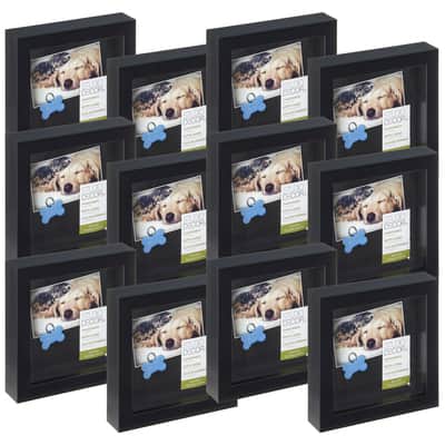 Buy in Bulk - 12 Pack: Black 6" x 6" Shadow Box by Studio Décor® | Michaels
