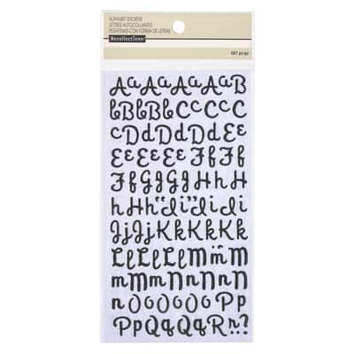 Buy in Bulk - 12 Pack: Glitter Script Alphabet Stickers by ...