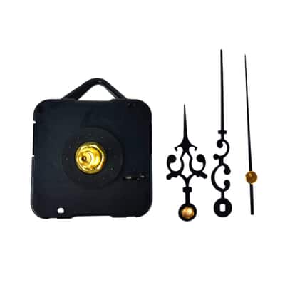 Buy in Bulk - 6 Pack: 3/8" Clock Movement Kit with Black Hands by Make ...