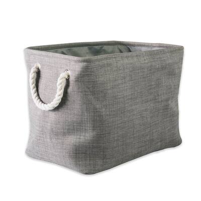 Small Gray Polyester Variegated Rectangle Bin | Michaels