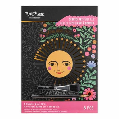 Brea Reese™ 9" x 12" You Are My Sunshine Scratch Art Paper Pad | Michaels