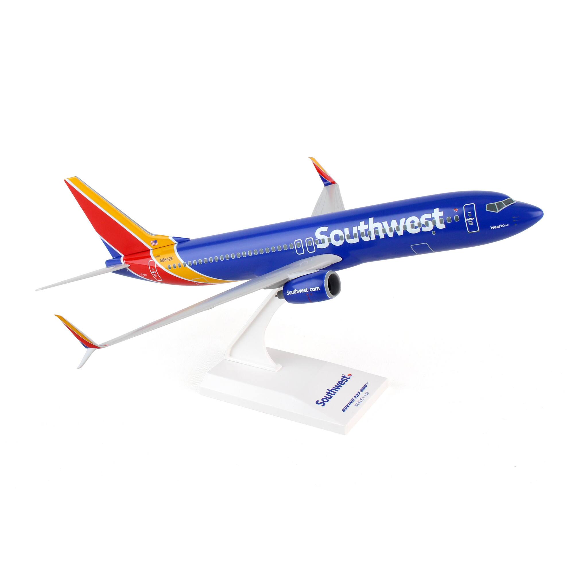 Daron Skymarks Southwest Airlines Boeing 737-800 1:130 Scale New Heart ...