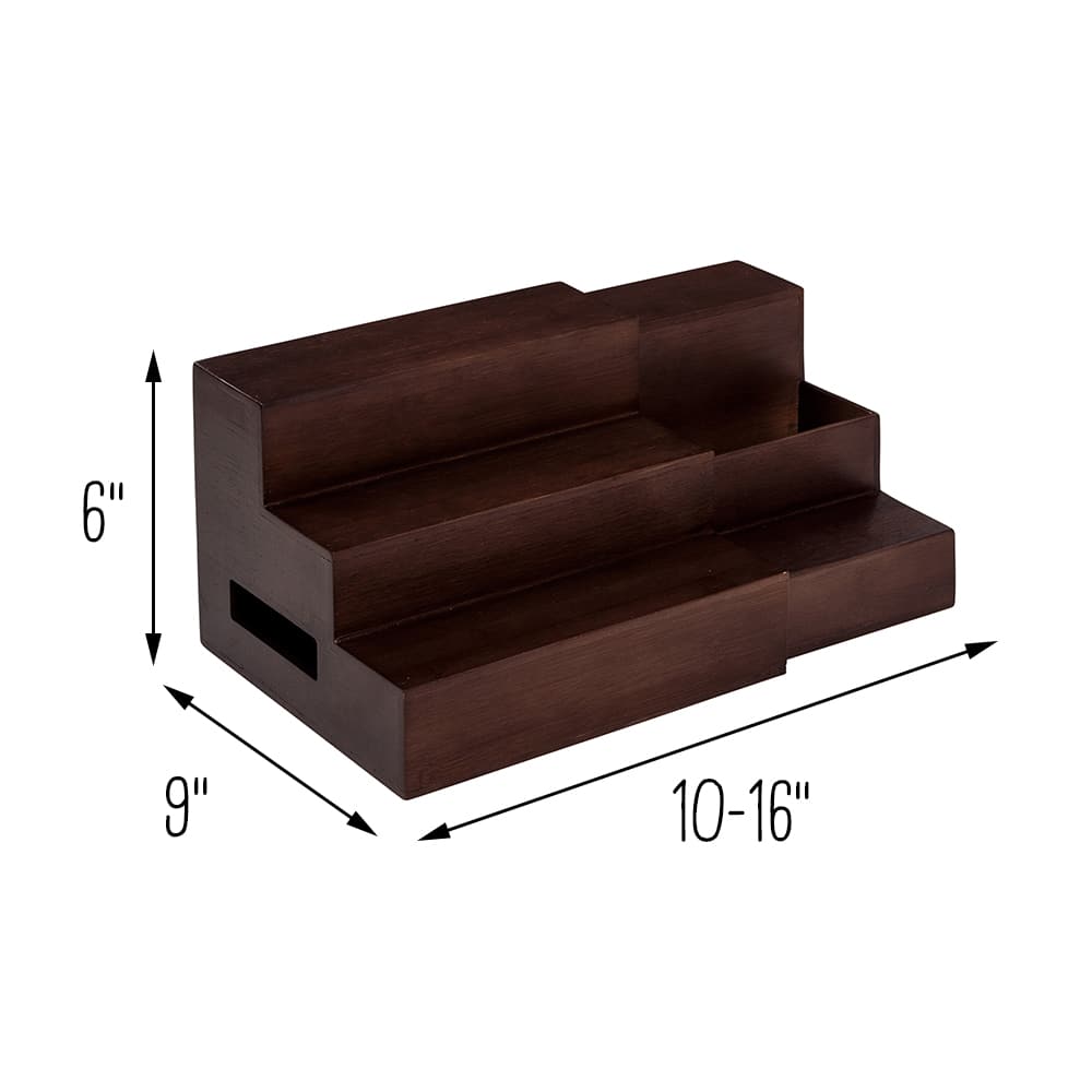 Walnut Expandable Bamboo Tiered Spice Rack | Michaels