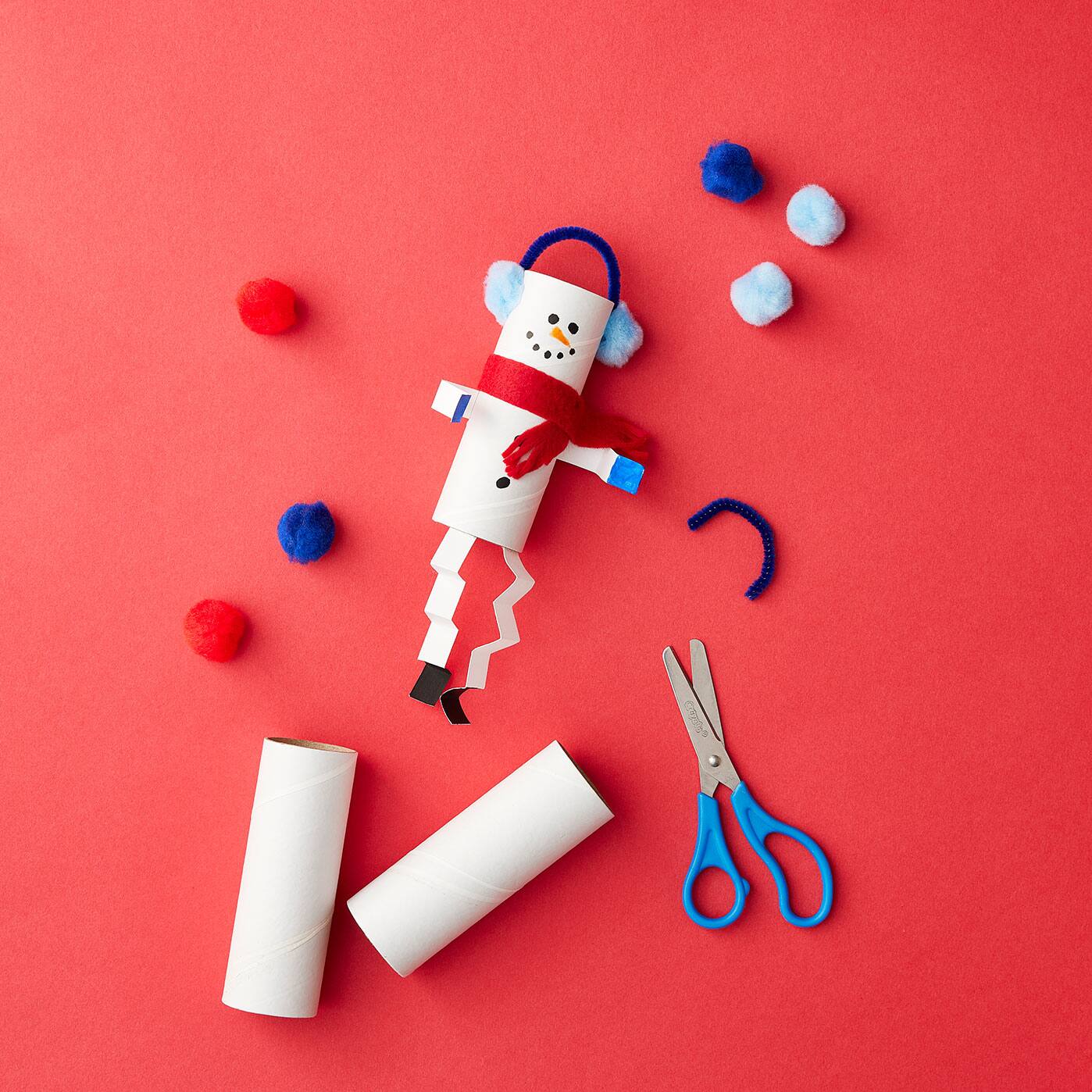 Paper Tube Snowman | Projects | Michaels