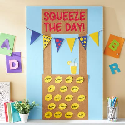 "Squeeze the Day" Bulletin Board | Projects | Michaels