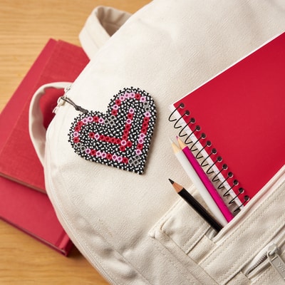 Perler® Binary Code Valentine Backpack Dangle | Projects | Michaels