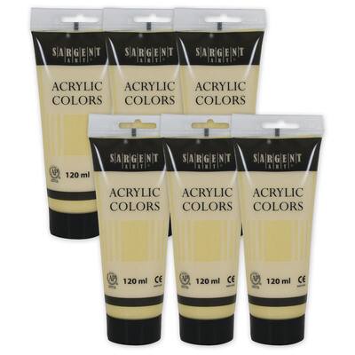 Sargent Art® Acrylic Paint, 120 mL, 6ct., Color: Naples Yellow | Michaels