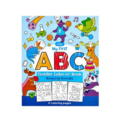 OOLY ABC: Amazing Animals Toddler Color-In' Book | Michaels