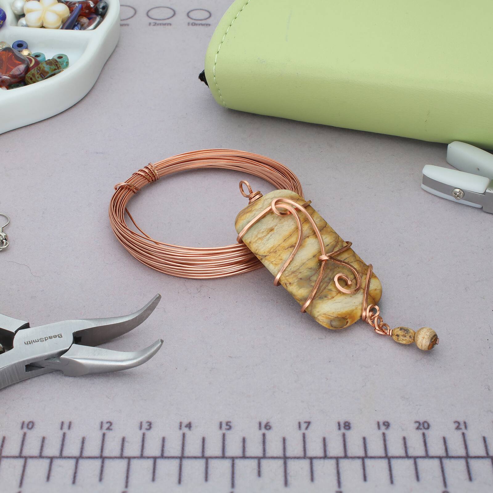 The Beadsmith® Wire Elements™ 18 Gauge Tarnish Resistant Half Round ...