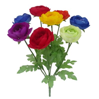 16.5" Multicolour Ranunculus Bush by Celebrate It™ | Michaels