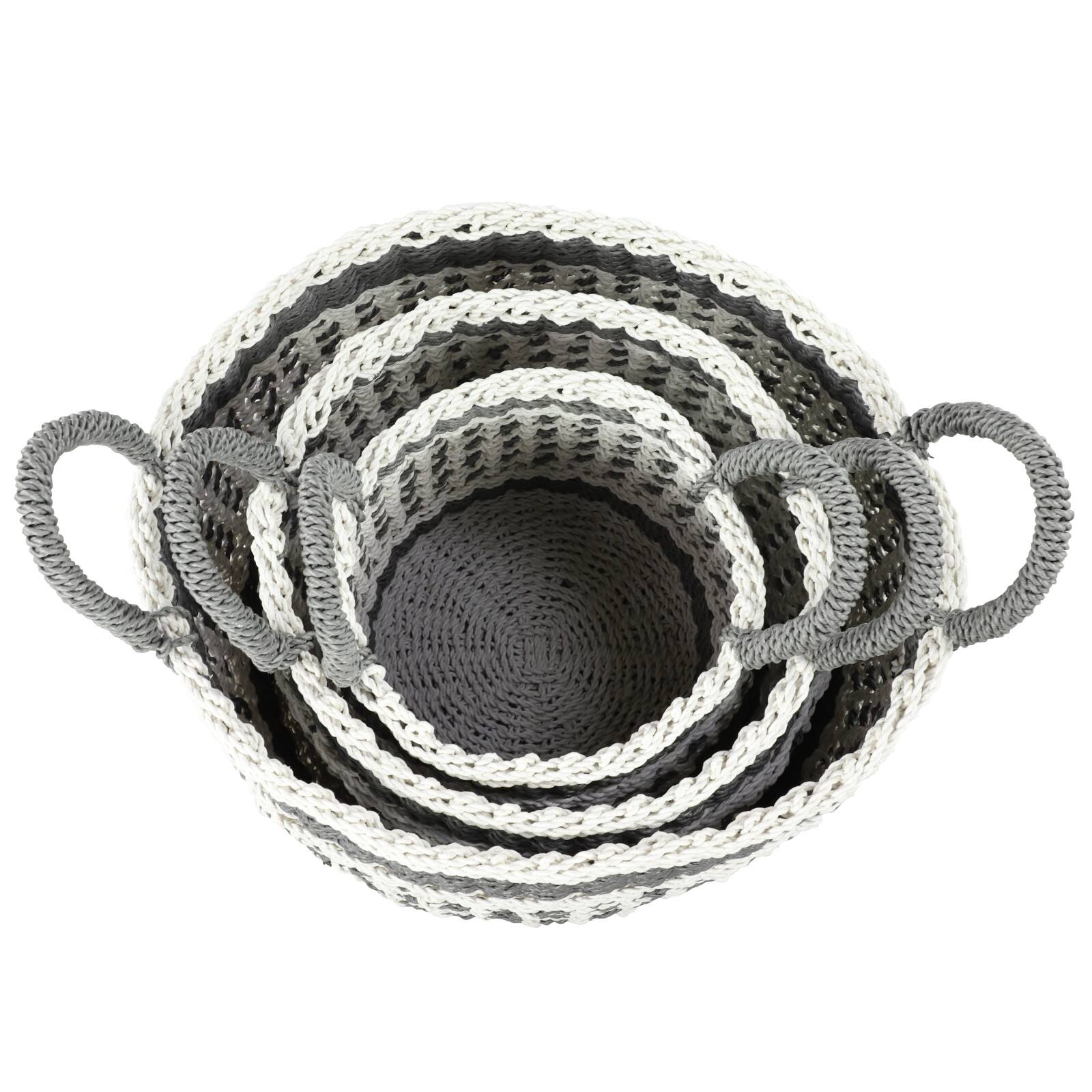 Gray Plastic Eclectic Storage Basket Set | Michaels