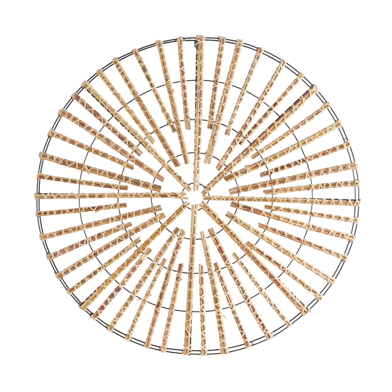 The Novogratz Light Brown Rattan Handmade Wrapped Stick Geometric Wall ...
