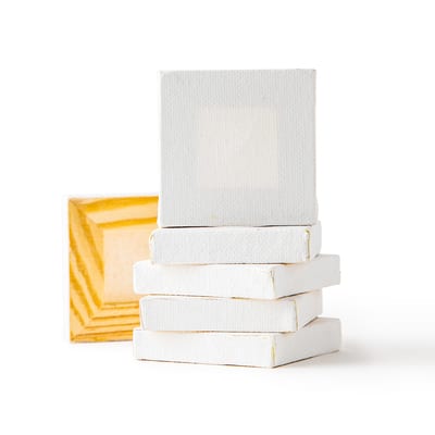 6 Pack 2" x 2" Mini Canvas by Artist's Loft™ Necessities™, Color: White ...