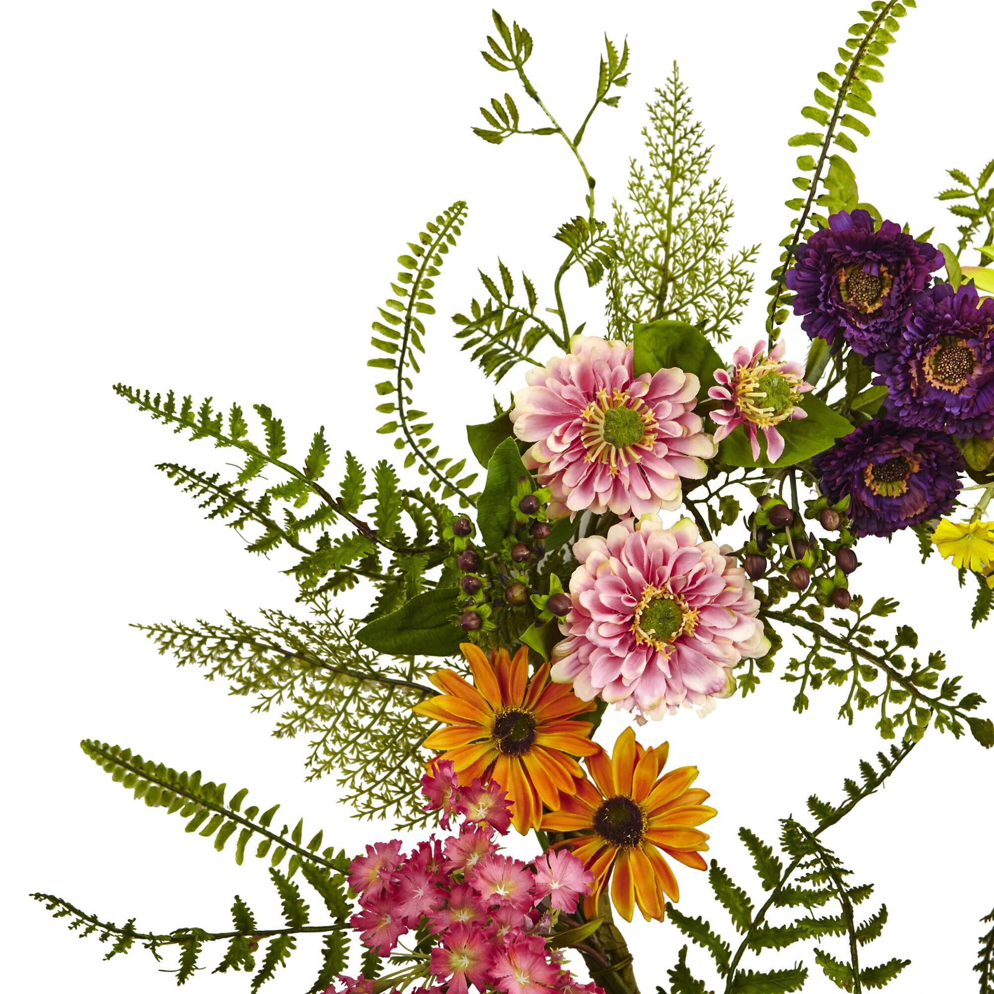 22" Mixed Flower Wreath | Michaels