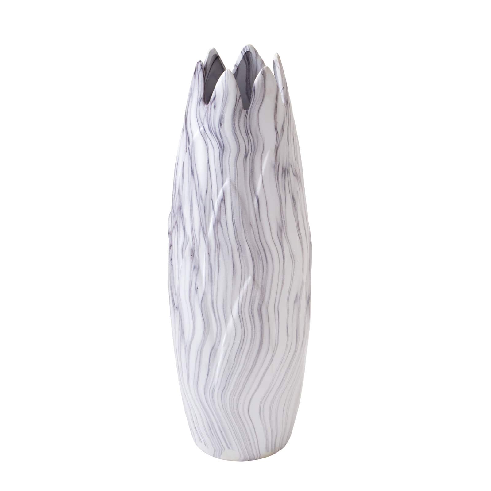 White Stoneware Contemporary Vase | Michaels