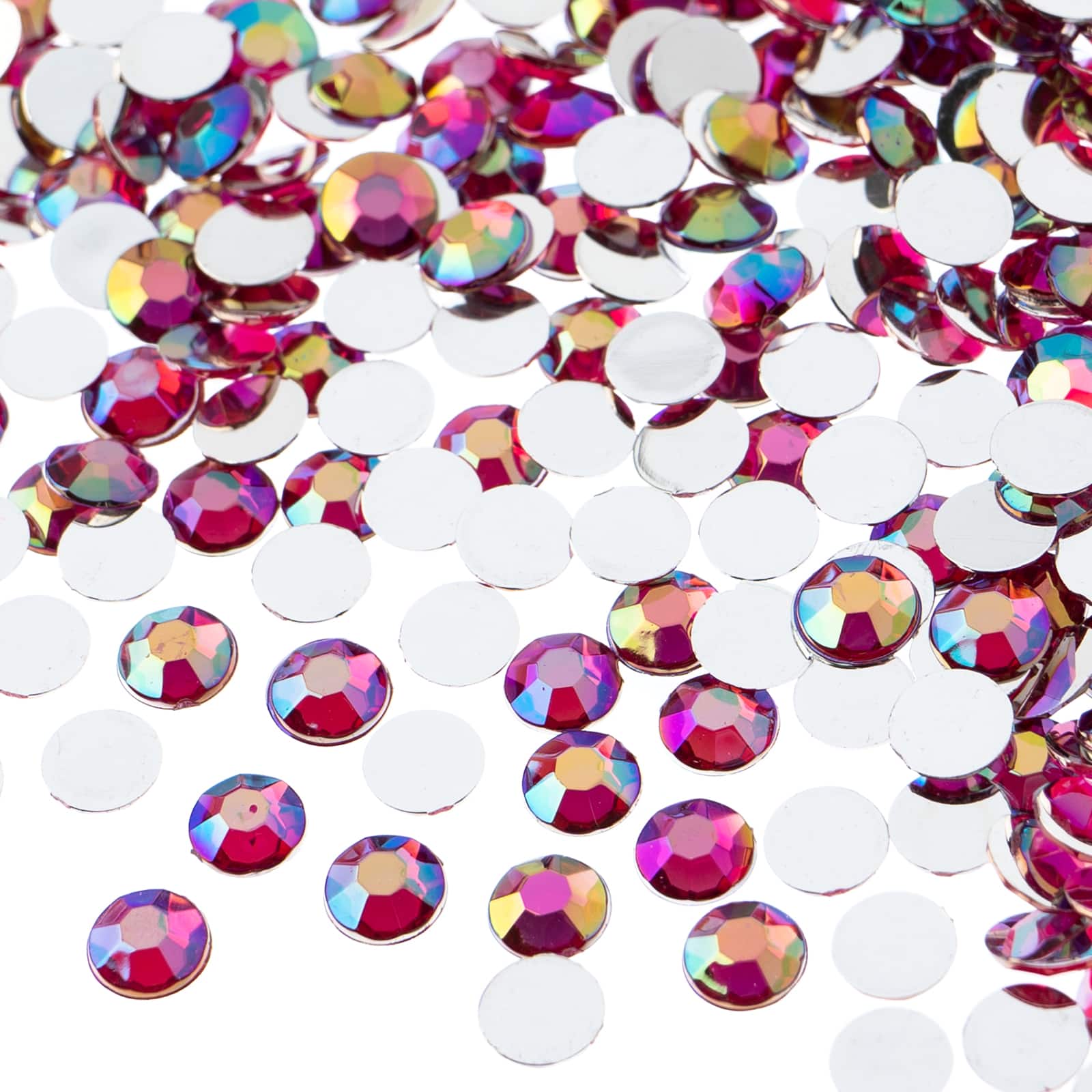 John Bead 6mm Acrylic Round Flat Back Rhinestones, 1,000ct. | Michaels