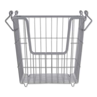 DII® Large Square Metal Basket, Color: Cool Gray | Michaels