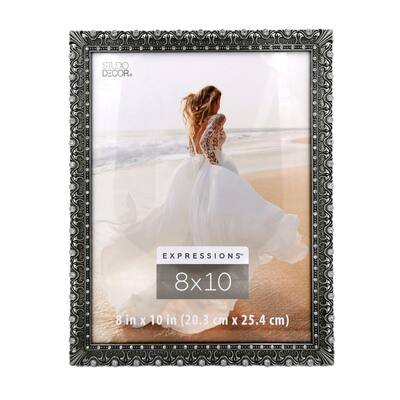 Expressions™ 8" x 10" Pewter Ornate Jeweled Frame by Studio Décor ...