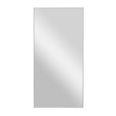 White Contemporary Wall Mirror, Size: 18" x 36" | Michaels