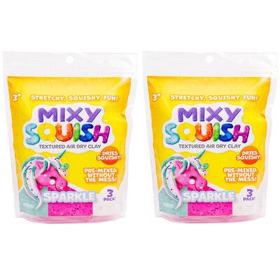 Mixy Squish Sparkle 3 Color Textured Air Dry Clay, 2ct. | Michaels