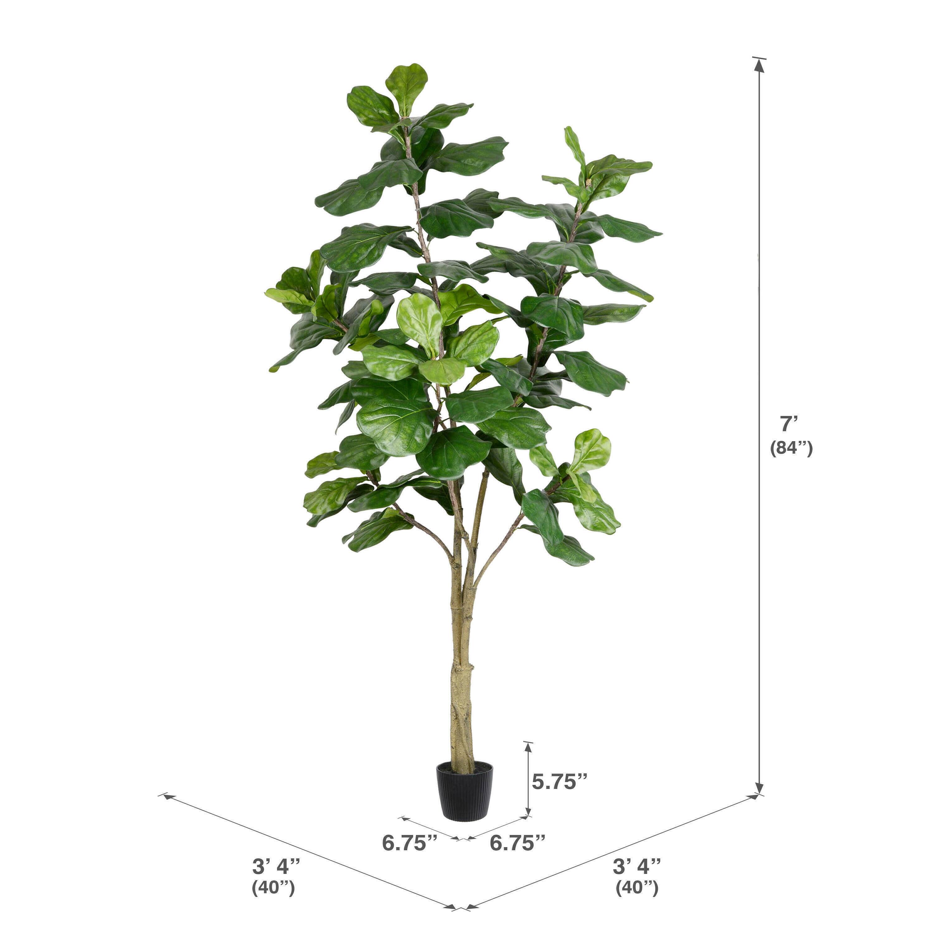 7ft. Potted Artificial Fiddle Tree | Michaels