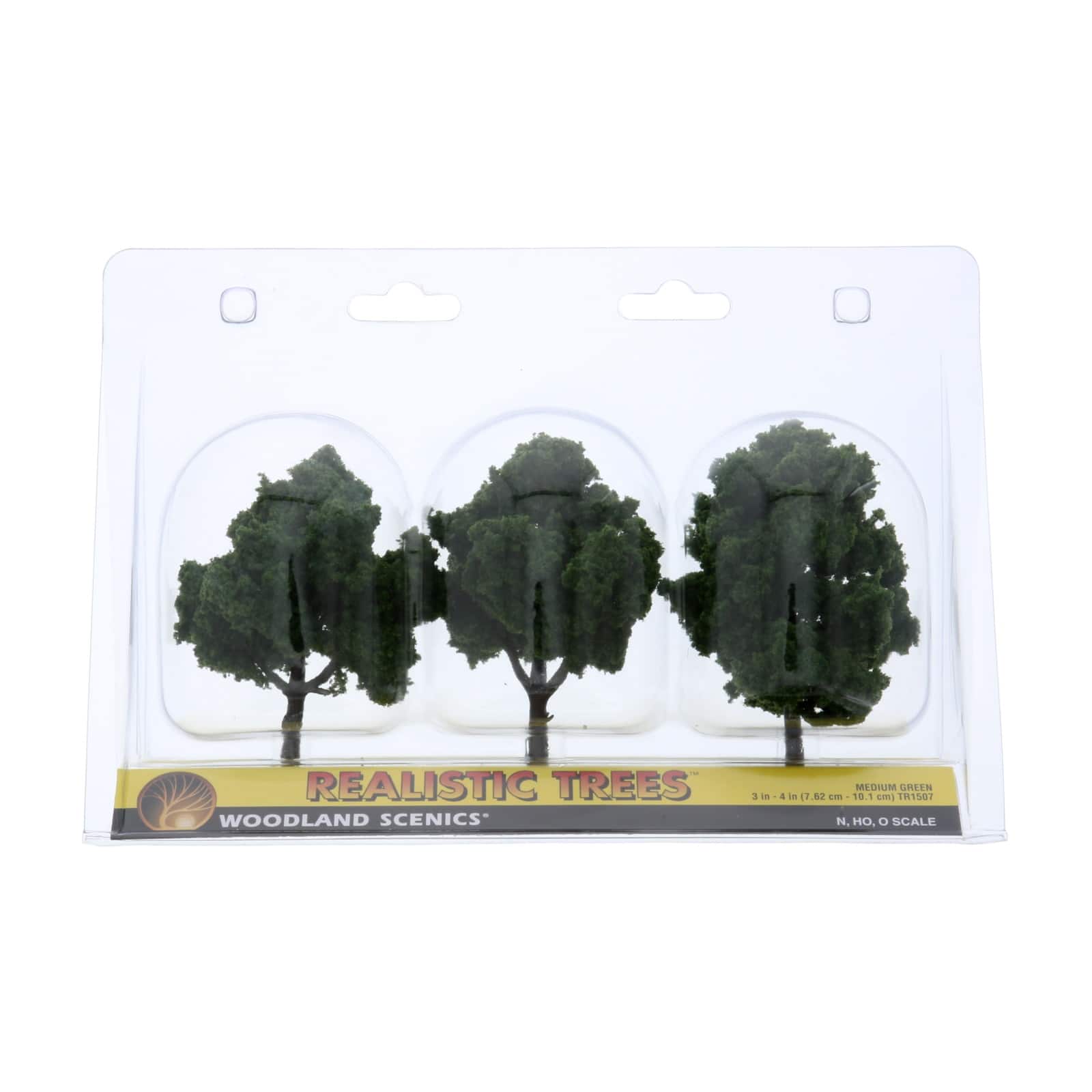 Woodland Scenics® 4'' Medium Green Ready Made Realistic Trees | Michaels