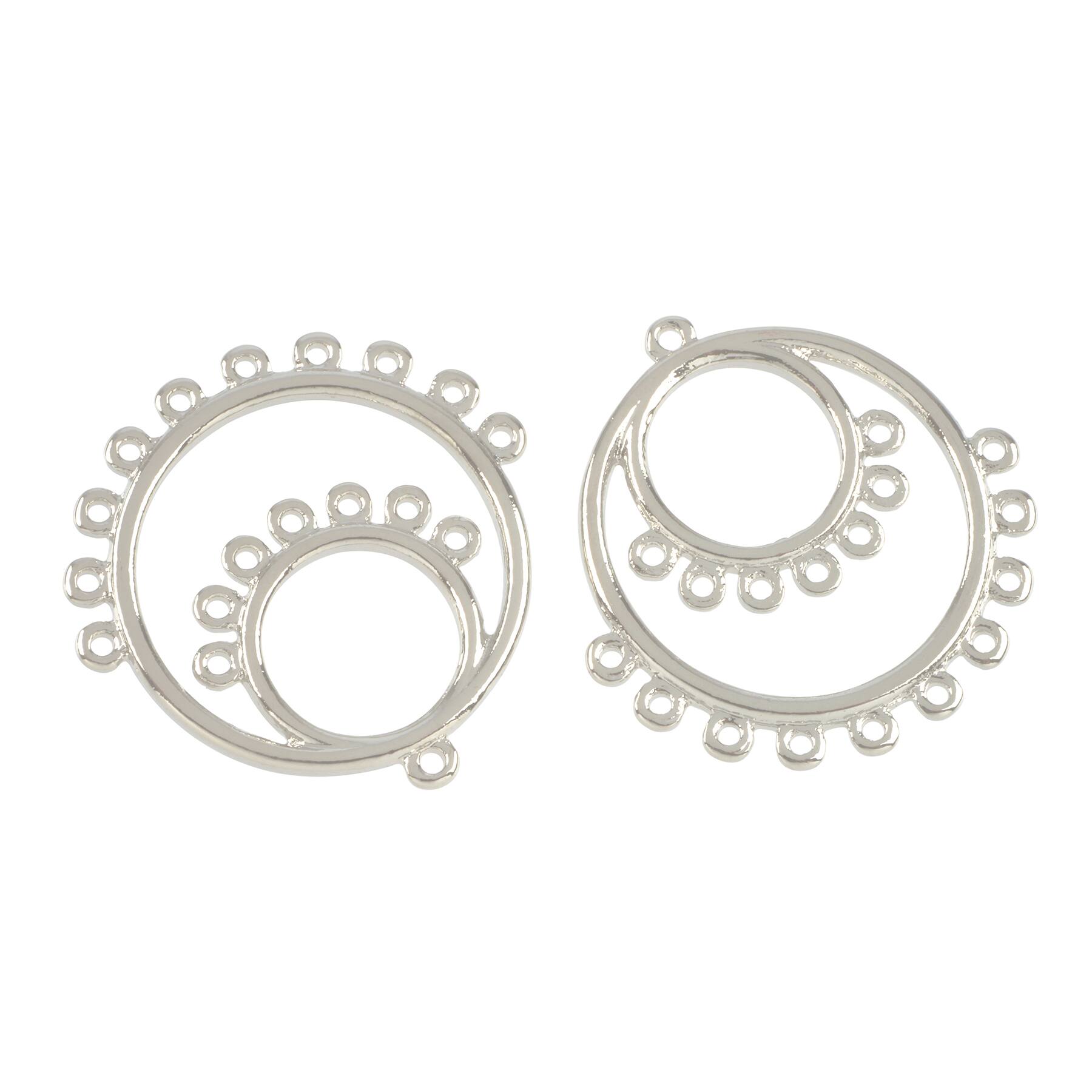Double Hoop Connectors, 4ct. by Bead Landing™ | Michaels