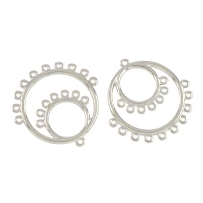 Double Hoop Connectors, 4ct. by Bead Landing™ | Michaels