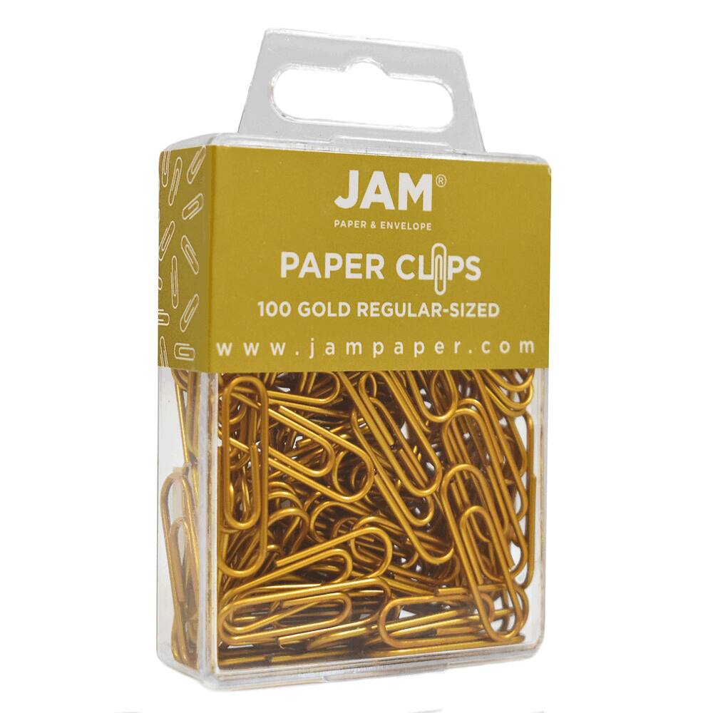 JAM Paper 1" Colorful Standard Paper Clips, 2 Packs of 100 | Clips ...