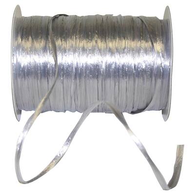 JAM Paper 1/4" Raffia Pearl Ribbon, Color: Silver | Michaels