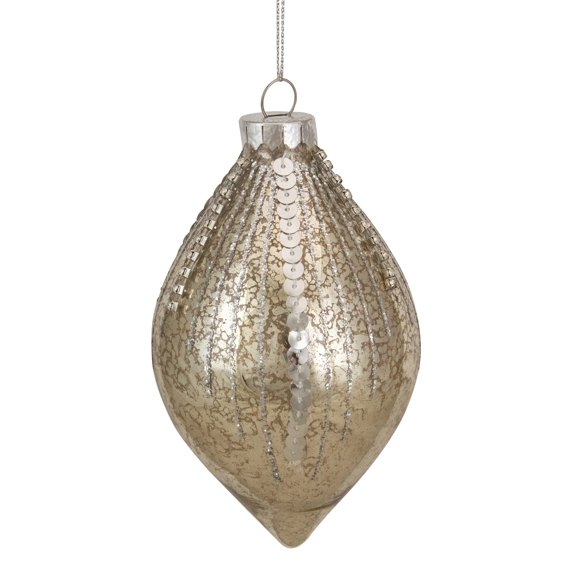 5" Gold Mercury Glass Finial Christmas Ornament | Michaels