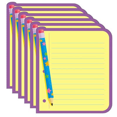 Trend Enterprises® 5" x 5" Note Paper Shaped Note Pad, 6ct. | Michaels
