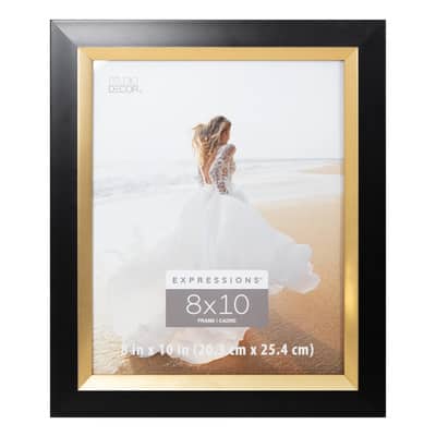 Expressions™ Black Frame with Gold Inner Trim by Studio Décor® | Michaels