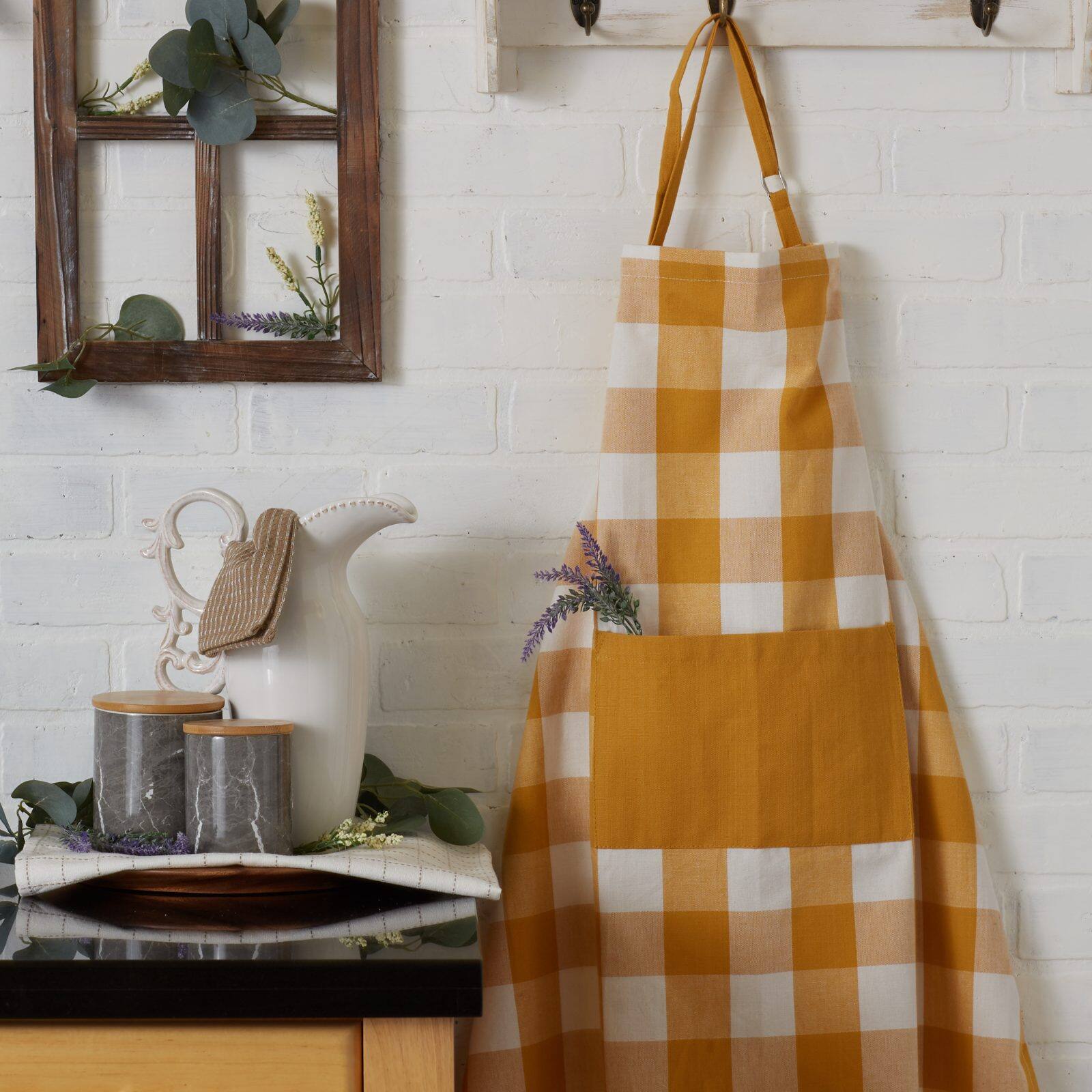 DII® Buffalo Check Chef Apron | Michaels