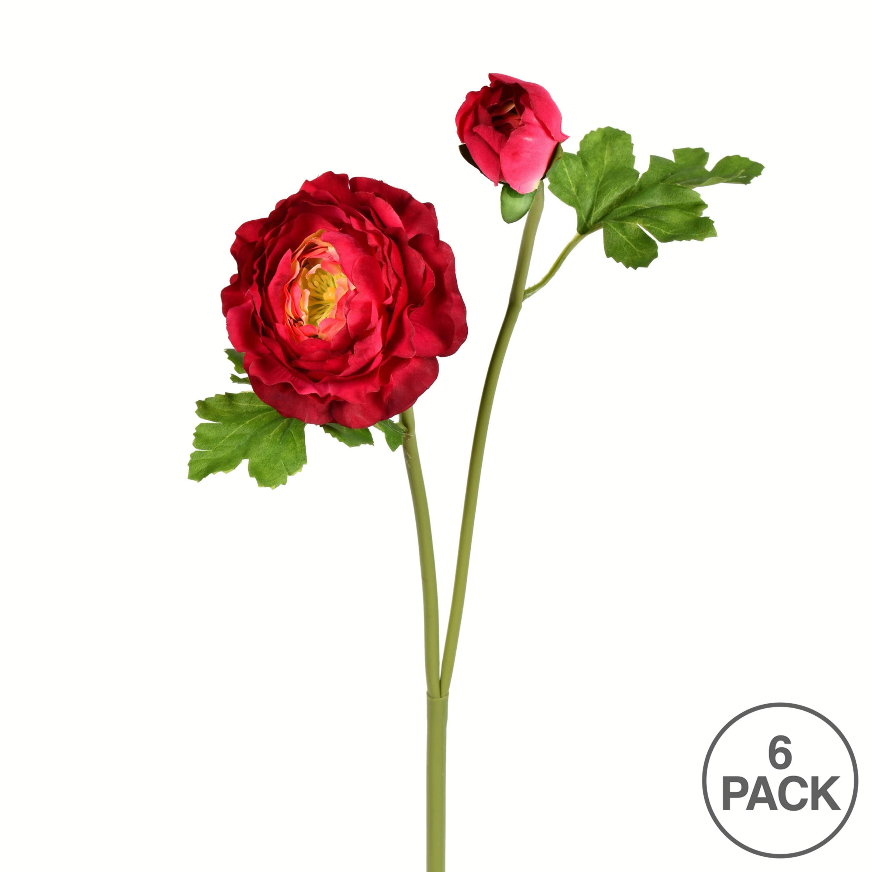 Fuchsia Ranunculus Artificial Stem, 6ct. | Michaels