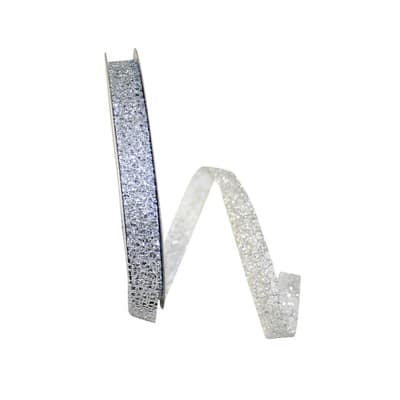 Reliant 5/8" x 25yd. Glitter Mesh Ribbon | Michaels