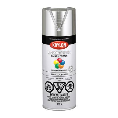Krylon® COLORmaxx™ Metallic Paint + Primer, Color: Silver | Michaels
