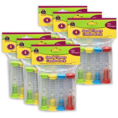 Teacher Created Resources® Combo Sand Timers, 6 Packs of 4 | Michaels