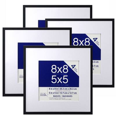 12 Packs: 4 ct. (48 total) Multipurpose 5" x 5" Frames with Mat, Basics ...