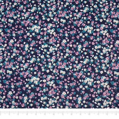 SINGER Purple Small Floral on Purple Cotton Fabric | Michaels