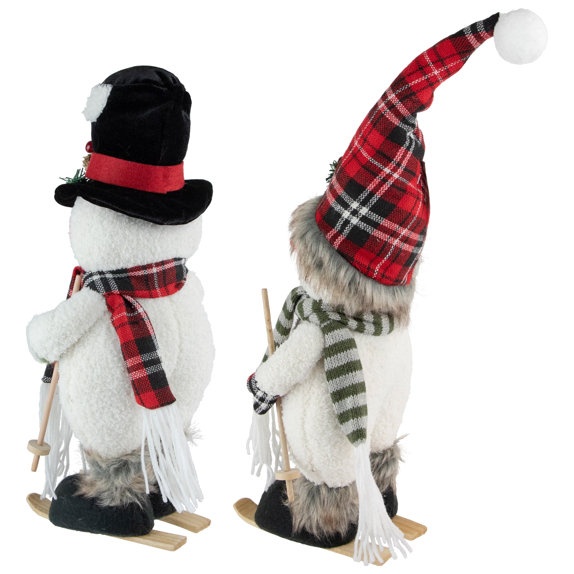 15" Winter Skiing Snowmen Christmas Table Top Decoration Set | Michaels