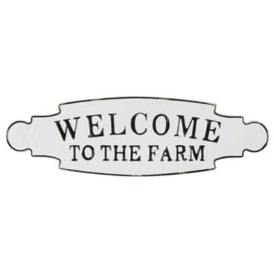 Black & White Welcome to the Farm Wall Sign | Michaels