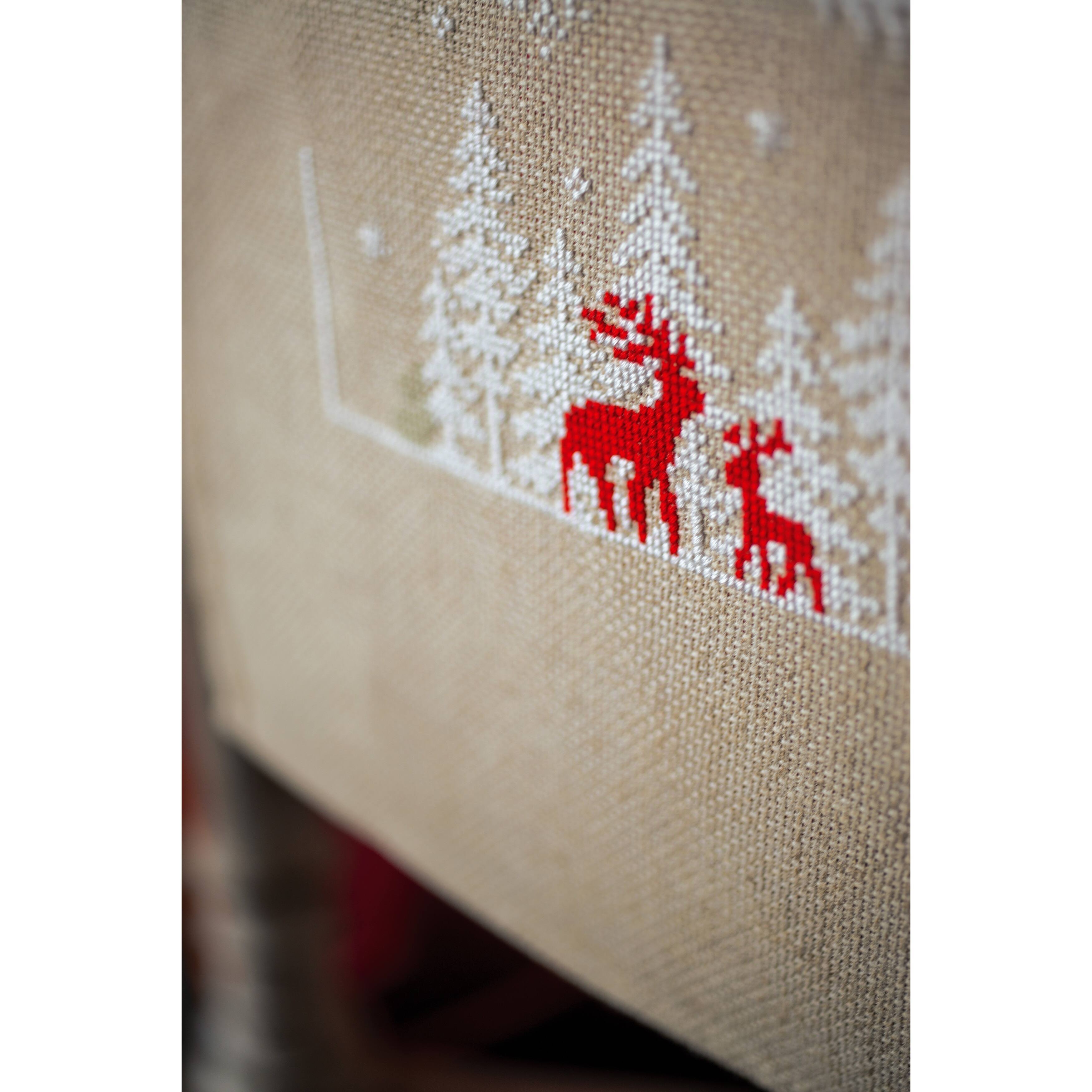 Vervaco Winter in Forest Counted Cross Stitch Table Runner Kit | Cross ...